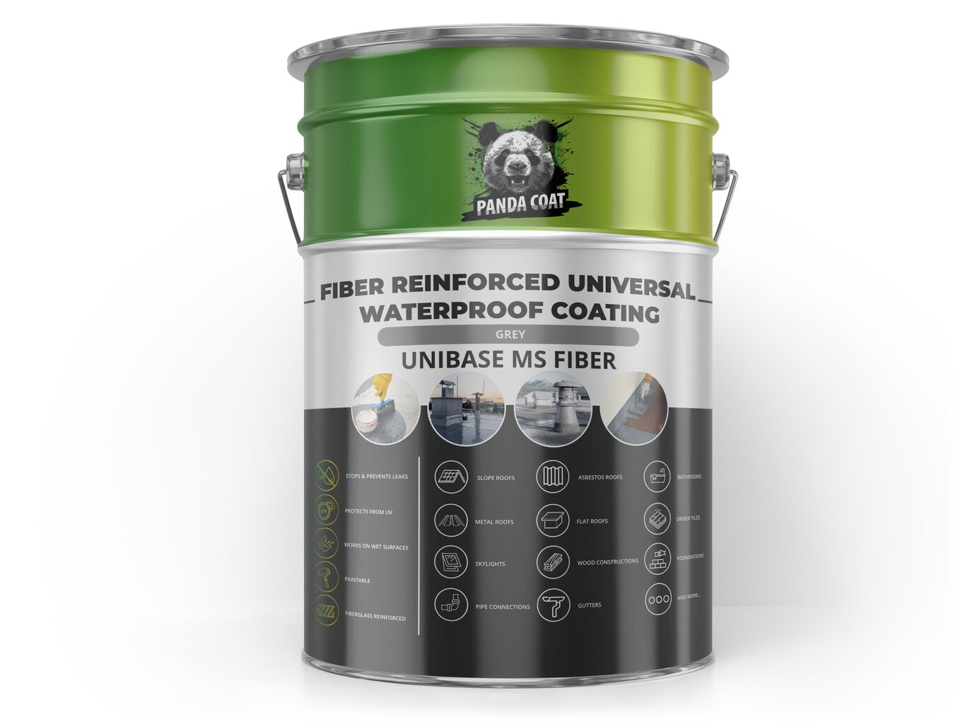 Universali hidroizoliacija UNIBASE MS FIBER 5,65 kg – Pandacoat